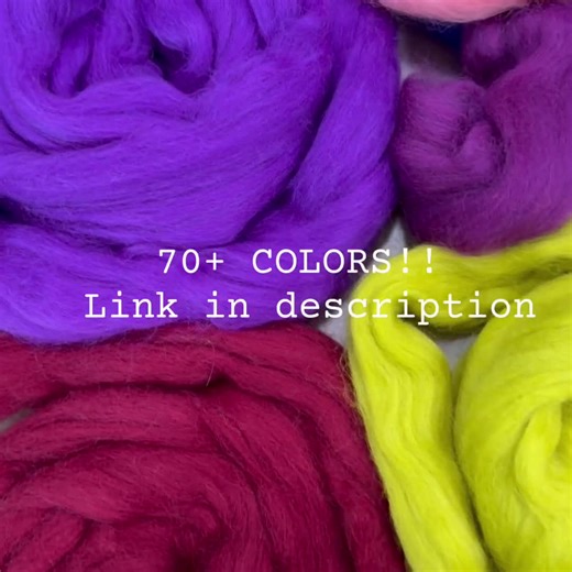 MERINO ROVING 8 Colors Purple 23 Micron Dyed Wool Top, Violet Spinning Wool, Wet Felting Felt Painting Merino, Carding Roving - Etsy