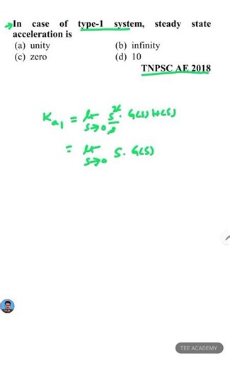 TNPSC AE control system Question #assistantengineer