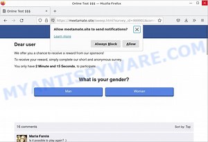 Meetamate.site pop-up scam (Virus removal guide)