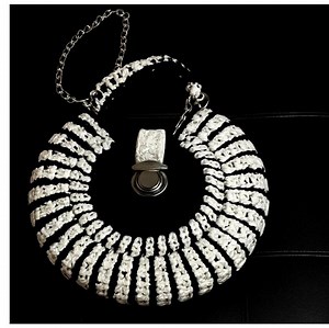 Crochet Oreo Bag, Handmade Lined Crossbody Purse, Chain Strap - Etsy