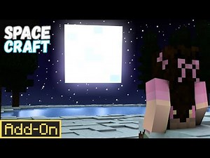 Going to the MOON! 🌕 SpaceCraft Add-On Review (Minecraft Bedrock)