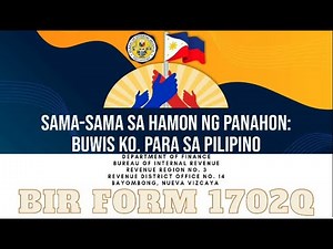 BIR Form 1702Q | BIR BAYOMBONG