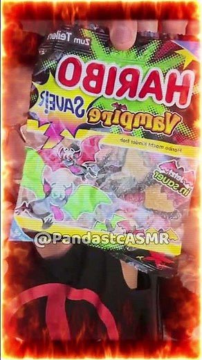 American Tries German Candy | Haribo Vampire Sauer #shorts