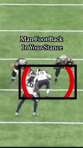 Defensive Lineman Academy (Skool) on Instagram: "Man Foot Back Defensive Line"