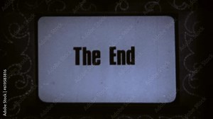 Super 8 mm Film Ending Slate