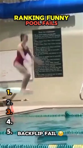 Ranking funny pool fails 😭🥀