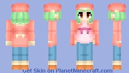Nadeko Sengoku (千石 撫子) | Bakemonogatari (化物語) | Anime cartoon Minecraft Skin