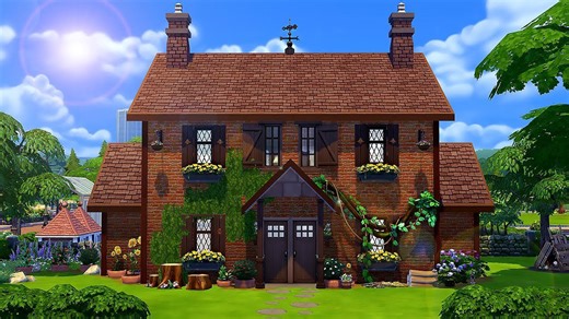 Speed Building a Sims 4 Country Cottage