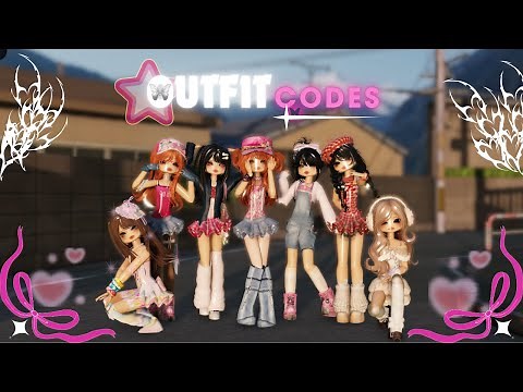 OUTFIT CODES! RH Dance Studio || body proportions || 10 fits w different themes .