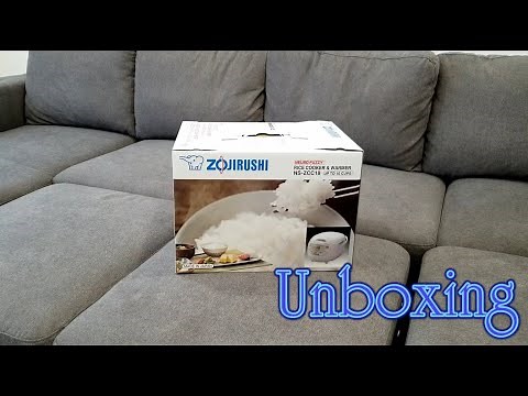 Zojirushi NS-ZCC18 10-Cup Neuro Fuzzy Rice Cooker & Warmer - UNBOXING VIDEO