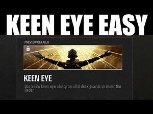 How to "use sev's keen eye ability on all 3 desk guards" bo6 (keen eye challenge guide)
