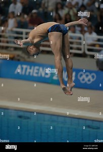 Diving - Athens Olympic Games 2004 - Mens 3m Springboard - Semi Final Stock Photo - Alamy