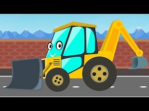 Backhoe Loader Truck | Construction Vehicle | Formation & Uses | Kids Video