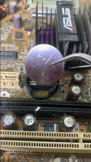 How to Replace CMOS Battery on Asus P5G41C-M Motherboard #shorts