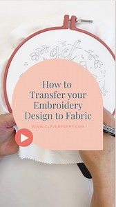 11K views · 49 reactions | Here’s how I like to transfer my patterns - do you use this method? Or do you have another way we can all learn from? That’s one of the great thing about modern embroidery, there’s no right or wrong when it comes to working on your project and making progress. Yay! #modernembroidery #embroiderypattern #embroiderytutorial | Clever Poppy | Facebook