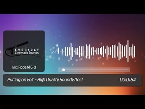 Putting on Belt | HQ Sound Effects