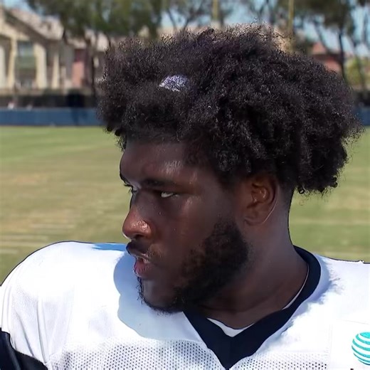 Tyler Booker says playing offensive line is like “doing algebra in a fistfight.” | Mike Leslie