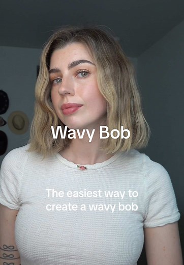 Wavy Bob Hairstyle Tutorial for Short Hair