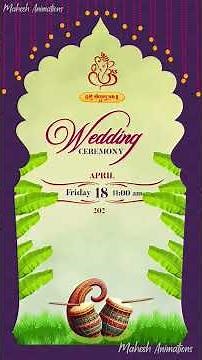 Wedding Invitation Animation Made with ‪@AlightMotion‬