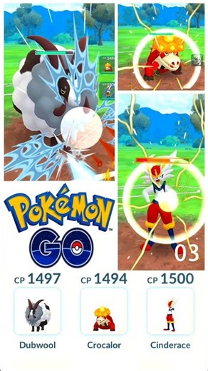Crocalor 🔥 Dubwool Cinderace 💥 ‪@pokemongo‬ #shorts #pokemongo #battlepvp #pvpteam #gblbattle