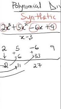 Synthetic Division