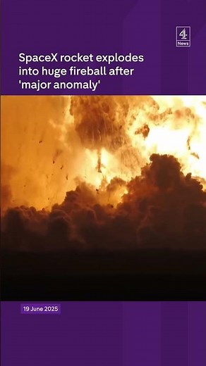 SpaceX rocket explodes into huge fireball after 'major anomaly'