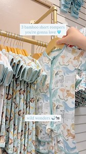 The weather is getting warmer which means it’s time to start pulling out more bamboo short rompers!🩵☀️ The ideal style to keep your little ones cool & comfortable all summer long! | Little One Shop Co.