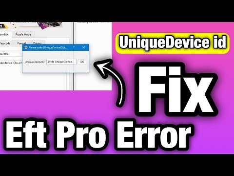 iPhone Activation Lock Bypass Unique Device ID Error Required Fix EFT Dongle