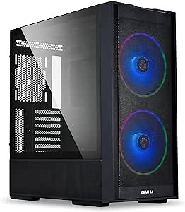 Amazon.com: LIAN LI LANCOOL 206 ATX PC Case, RGB Gaming Computer Case, Airflow Optimized Mesh Panels Mid-Tower Chassis w/ 2x160mm ARGB PWM Fans Pre-Installed, USB Type-C Port, Tempered Glass Side Panel (Black) : Electronics