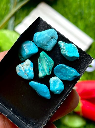 Raw Stabilized Turquoise Stones – 8 Pcs Natural Blue Rough, 16–7mm, 42.90 Cts, Jewelry & Craft Supply - Etsy