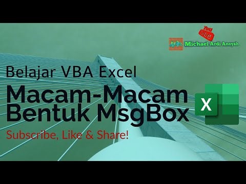 Macam-Macam Bentuk MsgBox Di VBA Excel