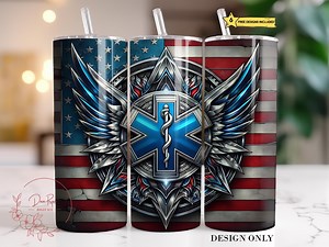 EMS Tumbler Wrap PNG, EMT Ambulance Paramedic Sublimation Design, Digital Download - Etsy