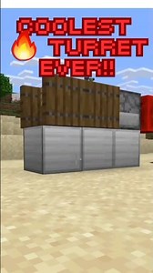 How to build a fire 🔥 arrow turret in minecraft. #minecraft