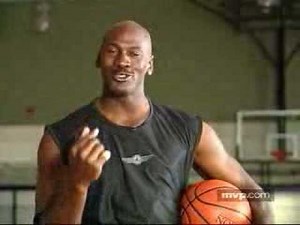 Michael Jordan: Practicing Free Throws