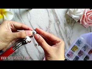 How to install romper metal snap button - Cara Pasang Butang Besi Romper Baby