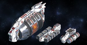 Spaceship Civilian Ship Collection IV | 3D Space | Unity Asset Store