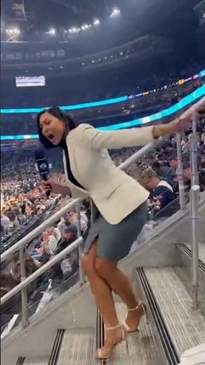 NBA Reporter Pulls the Biggest Flop… Then Instantly Turns Serious 😂🏀🎤