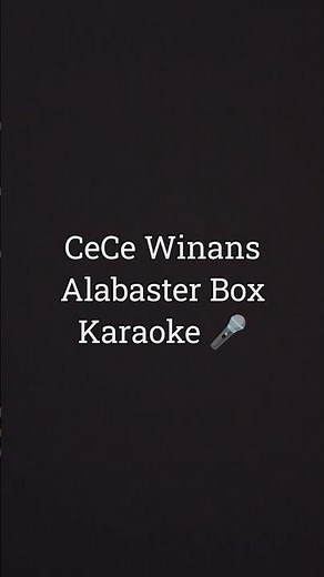 CeCe Winans - Alabaster Box Karaoke #karaoke #singkaraoke