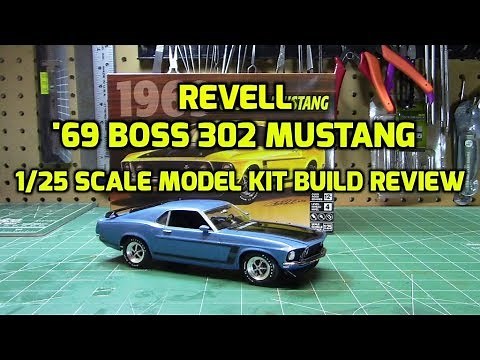 Revell '69 Boss 302 Mustang 1/25 Scale Model Kit Build Review 85-4313