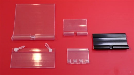 Supermarket Hanging Price Display Label Holder Plastic Label Shelf Talkers