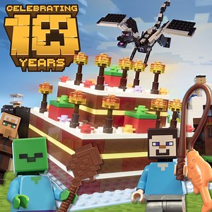 15K views · 427 reactions | Happy 10th b-day Minecraft! Here's a cake we crafted for you. | LEGO | Facebook