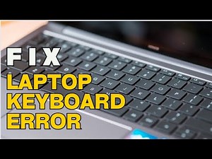FIX A LAPTOP KEYBOARD NOT WORKING IN 3 MINUTES!