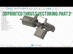 3D-Printed Thrust Vectoring System: Part 2 Modeling the Servo and the motor in Fusion 360