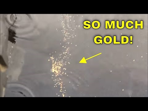 LOTS OF GOLD! Recovered From Sluice/Placer Black Sand Tailings Left by Miners