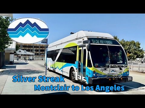 Foothill Transit Silver Streak Bus Full Line Ride Montclair to Los Angeles