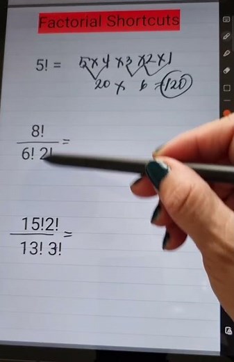 Factorial Shortcuts (Evaluating Factorials) #shortsyoutube #shortvideo #mathstricks #shortsmaths