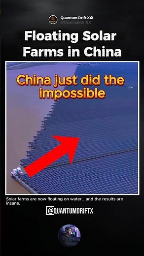 China’s Floating Solar Farms Are Changing Everything 🌞🌊 #China #SolarPower #viralvideo