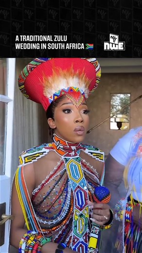 NWE on Instagram: "A glimpse of a Traditional Zulu Wedding 🇿🇦 The bride shines beautifully in her cultural attire, celebrating love and heritage in true South African style. 🎥 Credits: @anointedglambyyola @the.fabstylist @keys_fashion"