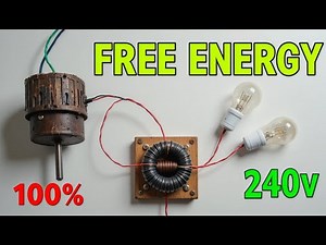 I Create free electricity energy generator at home 100% simple.