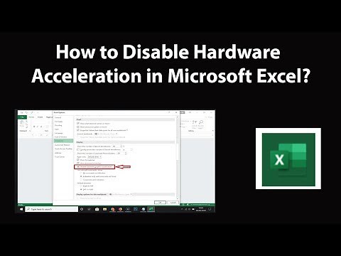 How to Disable Hardware Acceleration in Microsoft Excel?